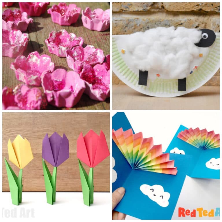 Gorgeous Spring Crafts and DIYs - Red Ted Art - Kids Crafts
