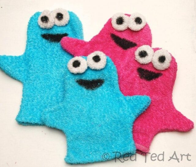 How to... make Cookie Monster Puppet Flannels - Red Ted Art - Kids Crafts