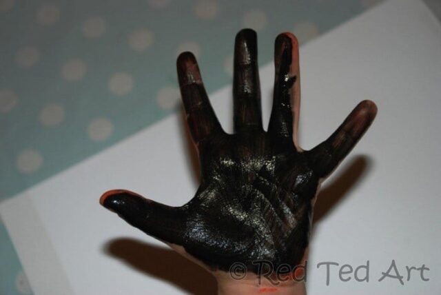 Handprint Alphabet P for... Penguin - Red Ted Art - Kids Crafts