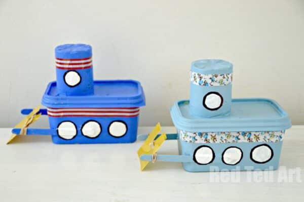 How to make a self propelled boat craft from a magerine tub! - Red Ted ...