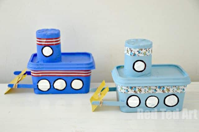 How to make a self propelled boat craft from a magerine tub! - Red Ted ...