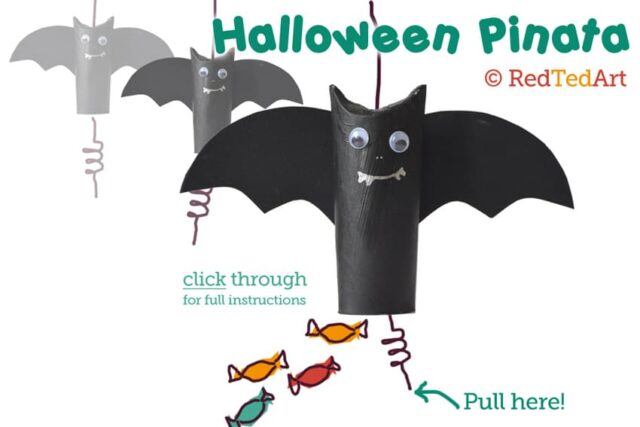 25 Easy Bat Crafts for Kids to make in October - Red Ted Art - Kids Crafts