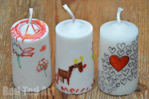 Gifts Kids Can Make - Decorated Candles