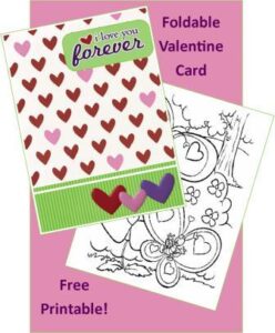 Super simple heart Valentines Card printable - Red Ted Art - Kids Crafts