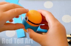 Minion Crafts - Weebles made from Kindersurprise Egg Capsules! - Red ...