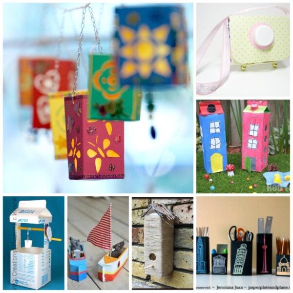 25 Milk Carton Crafts (or Juice / Tetra pack crafts!) - Red Ted Art ...
