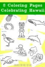 8 Hawaiian Coloring Pages for Kids - Red Ted Art - Kids Crafts