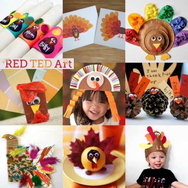 20 Easy Turkey Crafts for Kids of All Ages to make this Thanksgiving