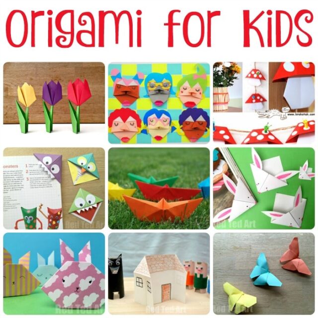 Easy Rectangular Origami Box - Red Ted Art - Kids Crafts