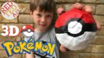 3D Pokeball DIY - Pokemon Go Crafts - Red Ted Art - Kids Crafts