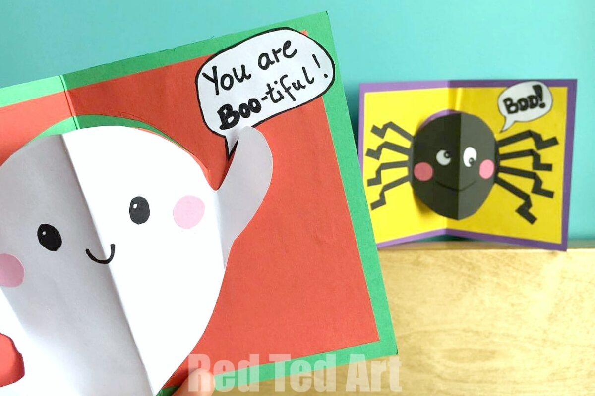 DIY Halloween Pop Up Cards for Kids - Red Ted Art - Kids Crafts