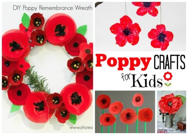 Easy Poppy Paper Lanterns for Remembrance Day - Red Ted Art - Kids Crafts