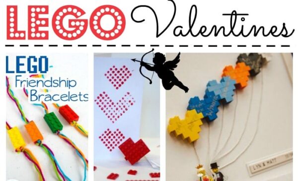 LEGO Valentines Day - Red Ted Art - Kids Crafts