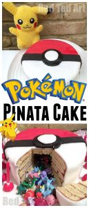 DIY Pokemon Cake - Surprise Pinata Pokeball Cake - Red Ted Art - Kids ...