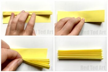 Paper Fan Fish - Red Ted Art - Kids Crafts