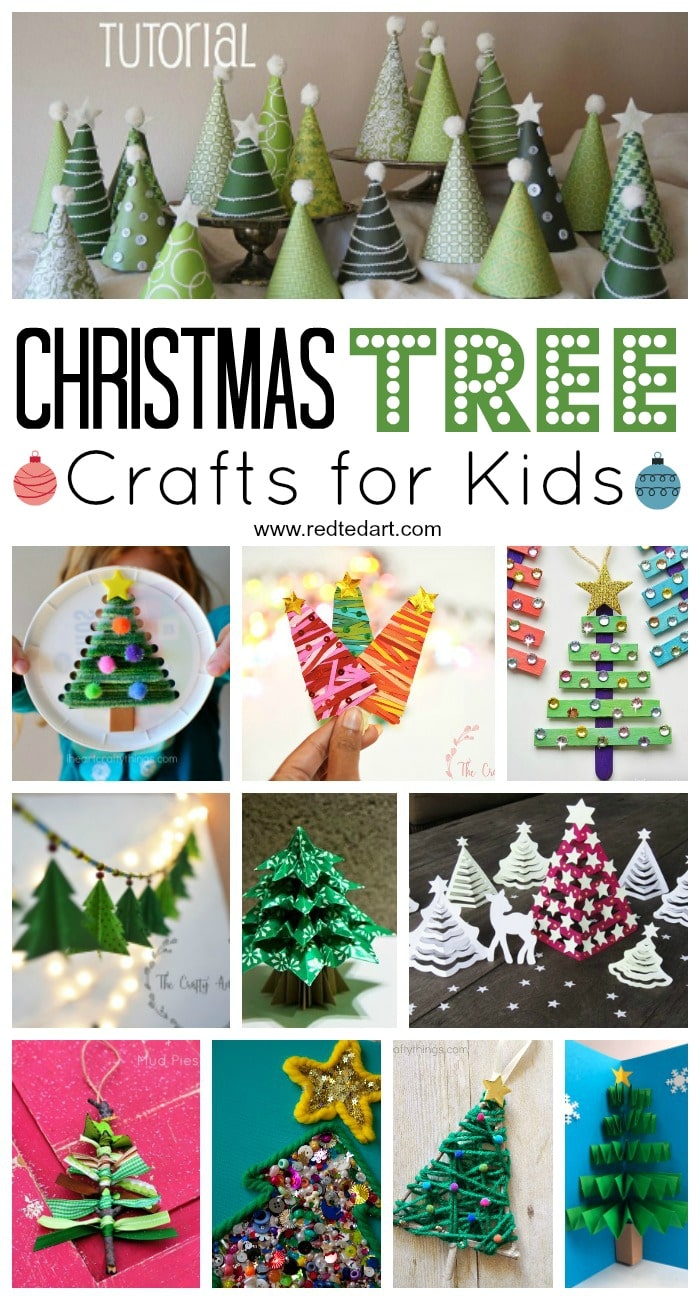 Easy Christmas Tree Crafts For Kids Red Ted Art Kids Crafts Easy Christmas Tree Crafts For Kids Red Ted Art Kids Crafts