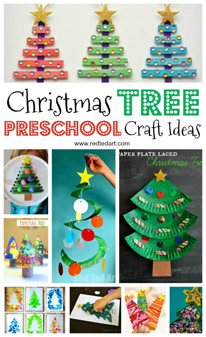 Easy Christmas Tree Crafts For Kids Red Ted Art Kids Crafts Easy Christmas Tree Crafts For Kids Red Ted Art Kids Crafts