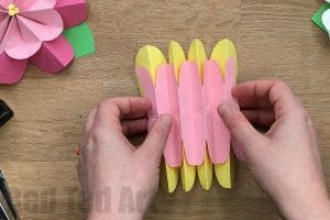 Easy 3D Paper Flowers for Spring - Red Ted Art - Easy Kids Crafts
