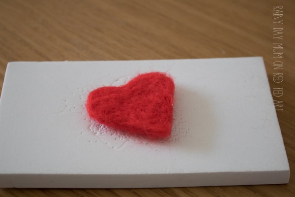 How to Needle Felt a Heart - Red Ted Art - Kids Crafts