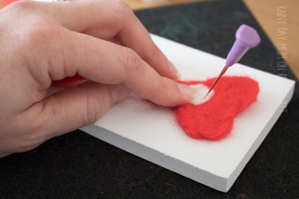 How to Needle Felt a Heart - Red Ted Art - Kids Crafts