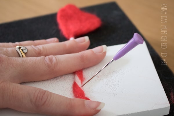 How to Needle Felt a Heart - Red Ted Art - Kids Crafts