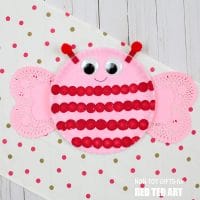 Bee Mine Paper Plate Valentines - Red Ted Art - Kids Crafts