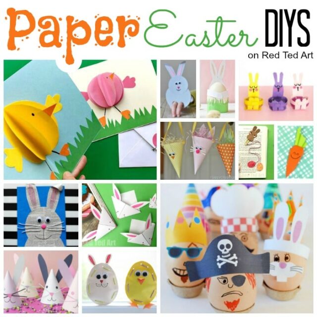 Pop-Up Bunny Easter Card - Red Ted Art - Easy Kids Crafts