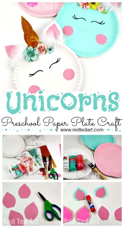 Paper Plate Unicorn Craft for Preschool - Red Ted Art - Kids Crafts