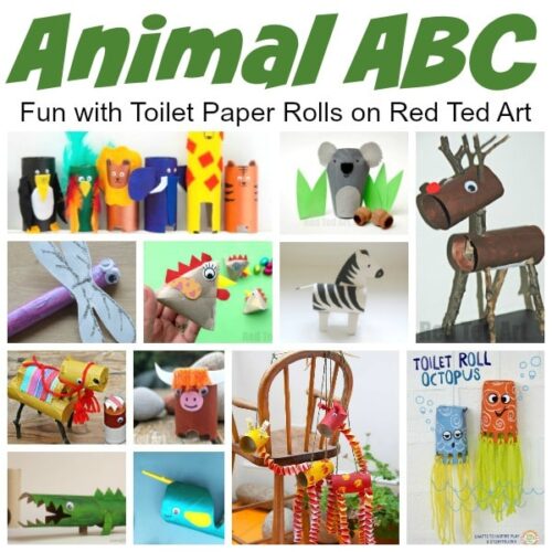 Animal ABC Crafts from Toilet Paper Rolls - Red Ted Art - Kids Crafts