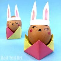 Easy Origami Egg Cups - Red Ted Art - Kids Crafts
