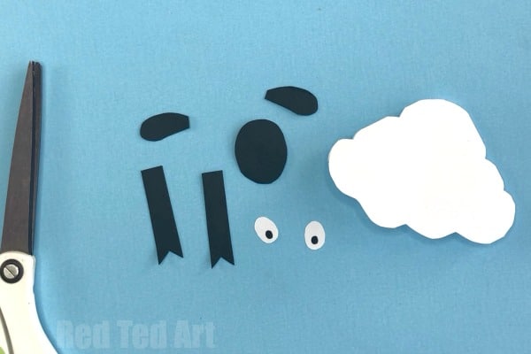 Sheep Corner Bookmark Design - Red Ted Art - Easy Spring Crafts