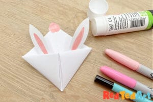 Easy Paper Bunny Bookmark Corner for Easter - Red Ted Art - Easy Crafts