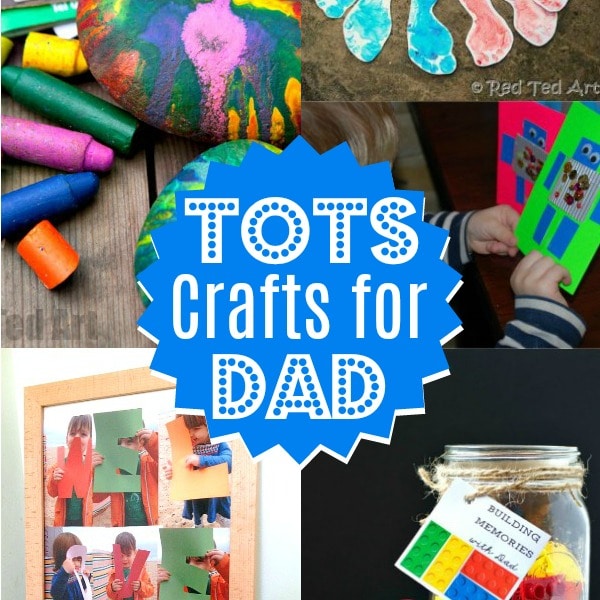 Easy Father's Day Book Card - Red Ted Art - Kids Crafts