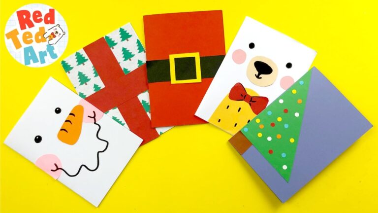 Easy Emoji Pop Up Cards - Red Ted Art - Make crafting with kids easy & fun