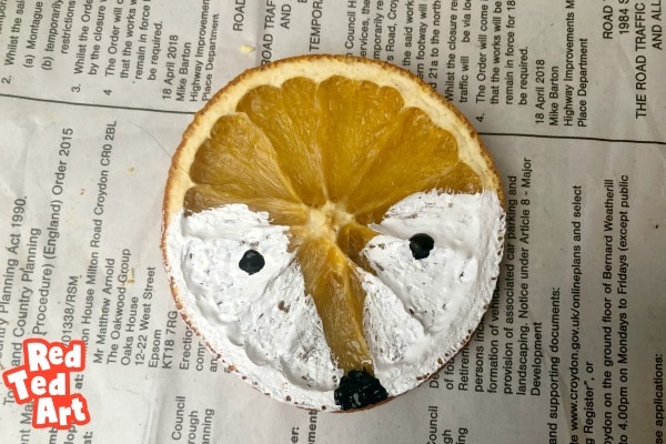 How to Make Dried Orange Slices Fox Ornaments - Red Ted Art - Kids Crafts