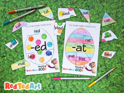 Reading Eggs Word Family Printables - Red Ted Art - Kids Crafts