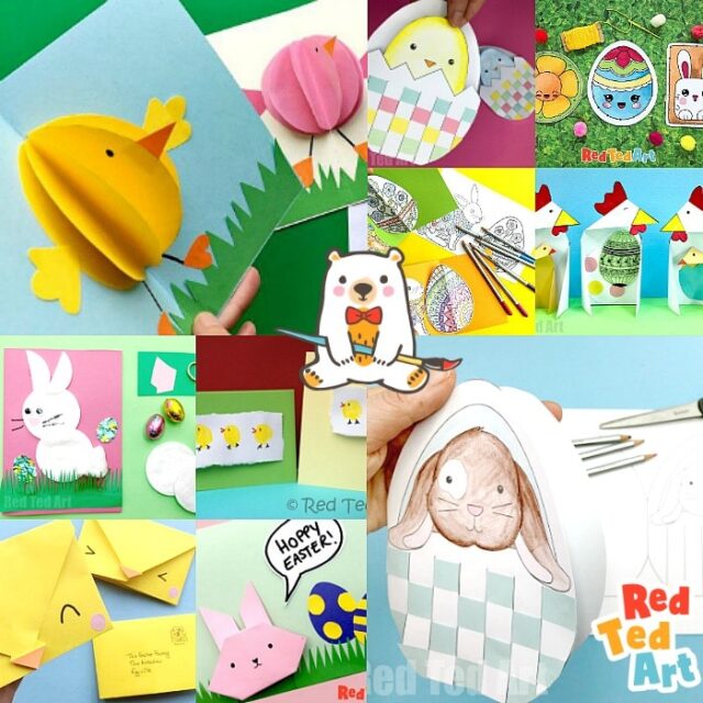 Easy Handmade Easter Cards for Kids of all Ages - Red Ted Art