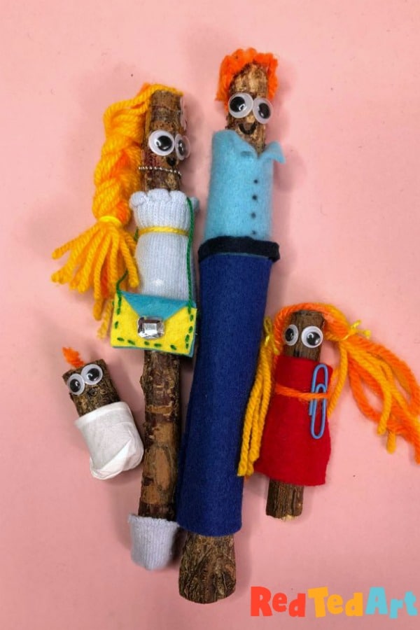 Kids Crafts: Stick Man - Red Ted Art - Kids Crafts