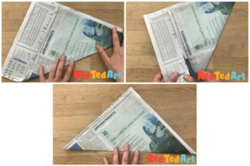 How to make a Newspaper Origami Envelope - Red Ted Art - Easy Origami