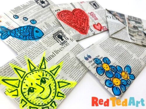 25 Surprising Newspaper Craft Ideas to Make - Red Ted Art