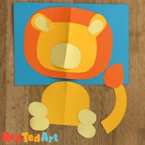 How to make a 3d Pop Up Lion Card - Red Ted Art