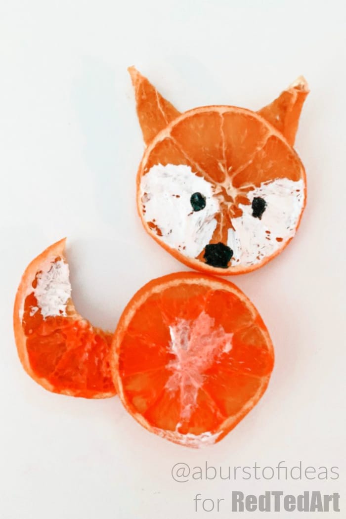 How to Make Dried Orange Slices Fox Ornaments - Red Ted Art - Kids Crafts