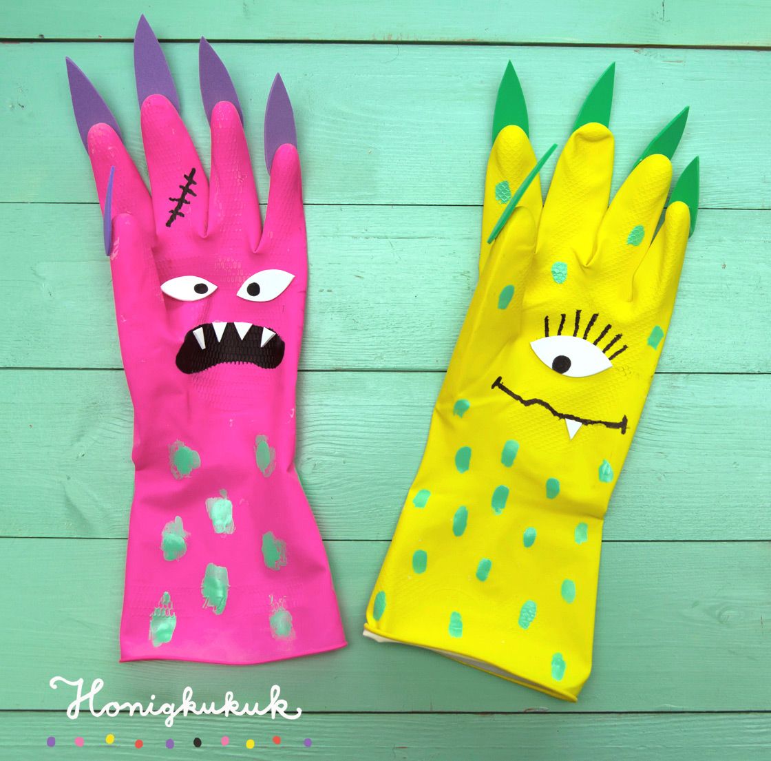 Cute Halloween Monster Crafts for Kids - Red Ted Art - Easy Crafts