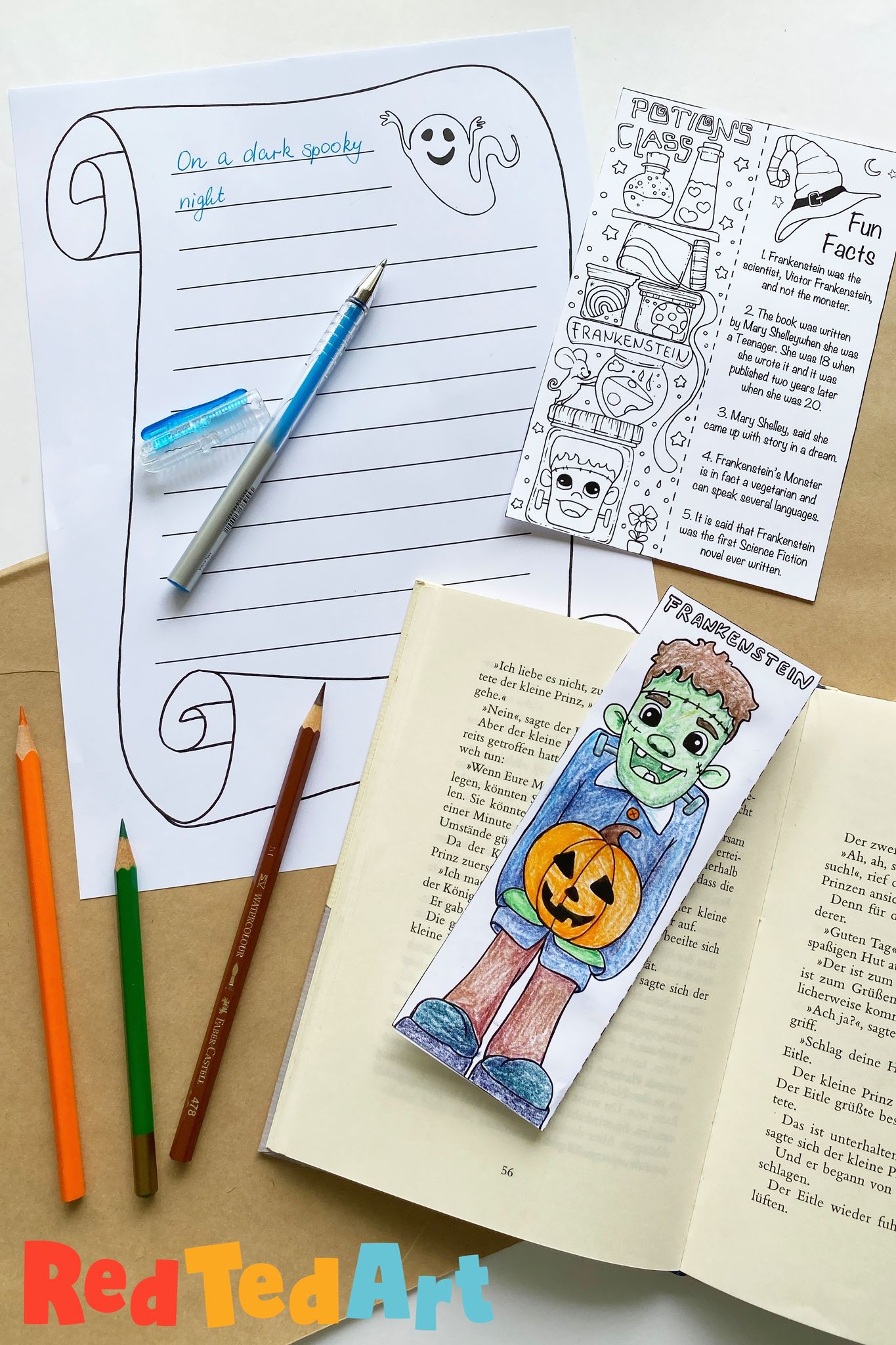 Fun Frankenstein Crafts Kids to Try Today - Red Ted Art - Kids Crafts