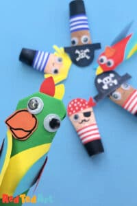 How to make a Parrot Finger Puppet - Red Ted Art - Easy Kids Crafts!