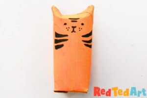 Easy Toilet Paper Roll Tiger Craft for Kids - Red Ted Art