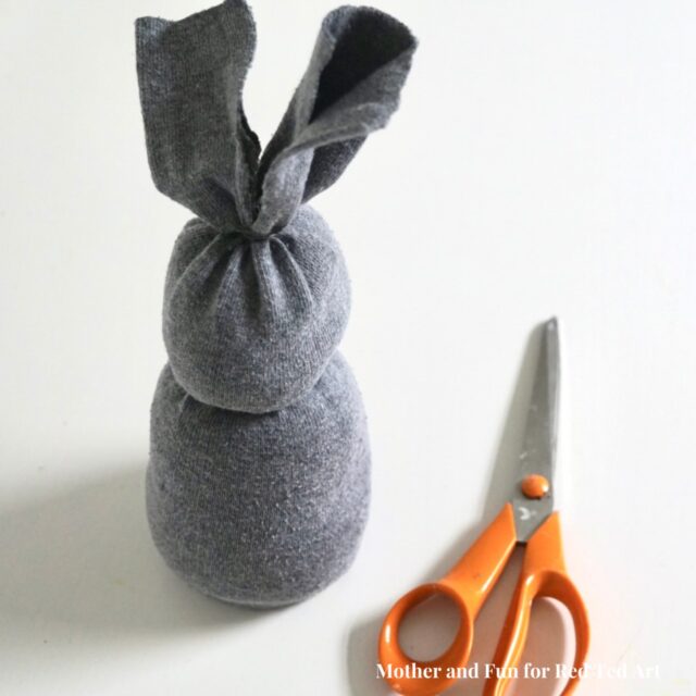 Easy No Sew Sock Bunny - Red Ted Art - Fun Kids Crafts