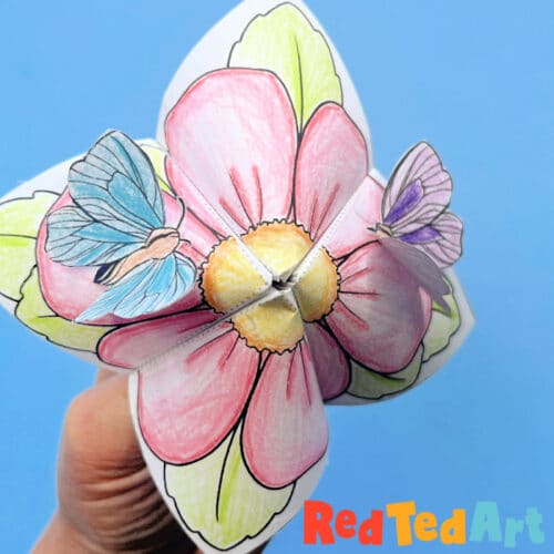 Butterfly Life Cycle Cootie Catcher - Red Ted Art - Easy Kids Crafts