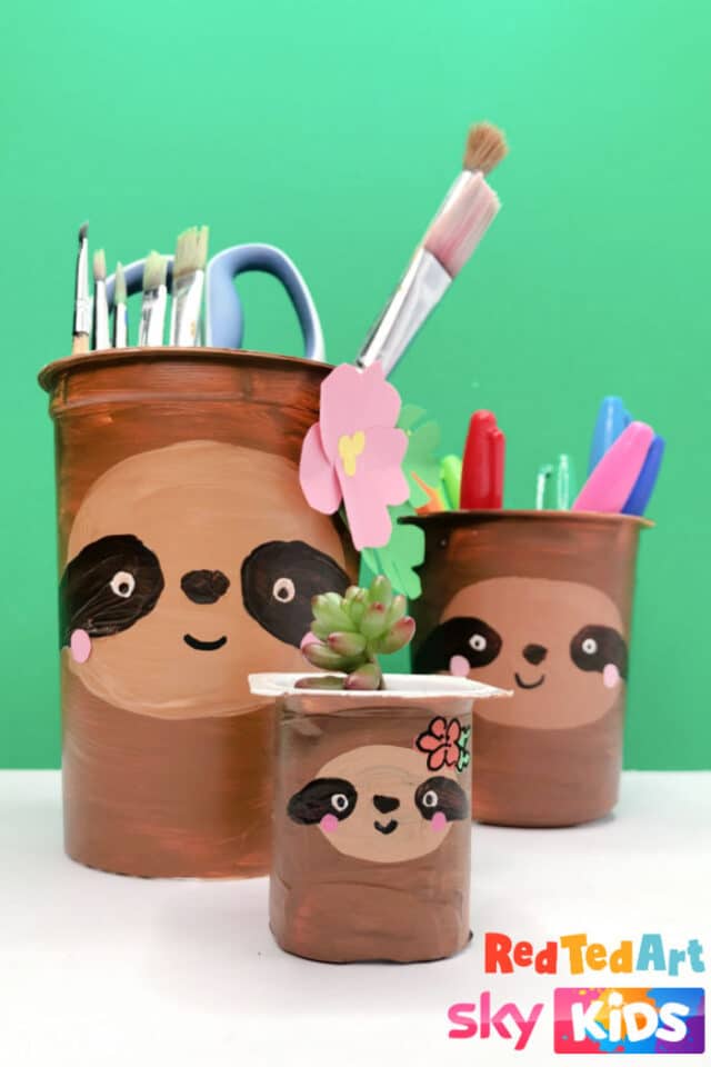 Cutest Sloth Crafts for Kids! - Red Ted Art - Easy Kids Crafts