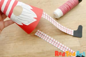 3d Paper Christmas Gnomes - Red Ted Art - Kids Crafts